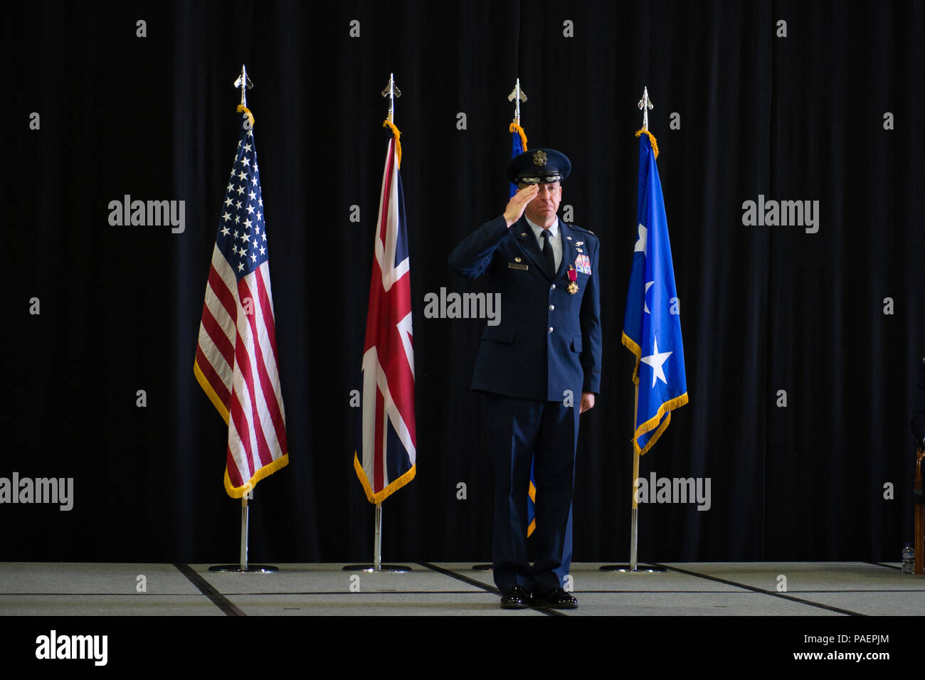 Col. Evan Pettus renders his final salute to Liberty Wing as commander ...