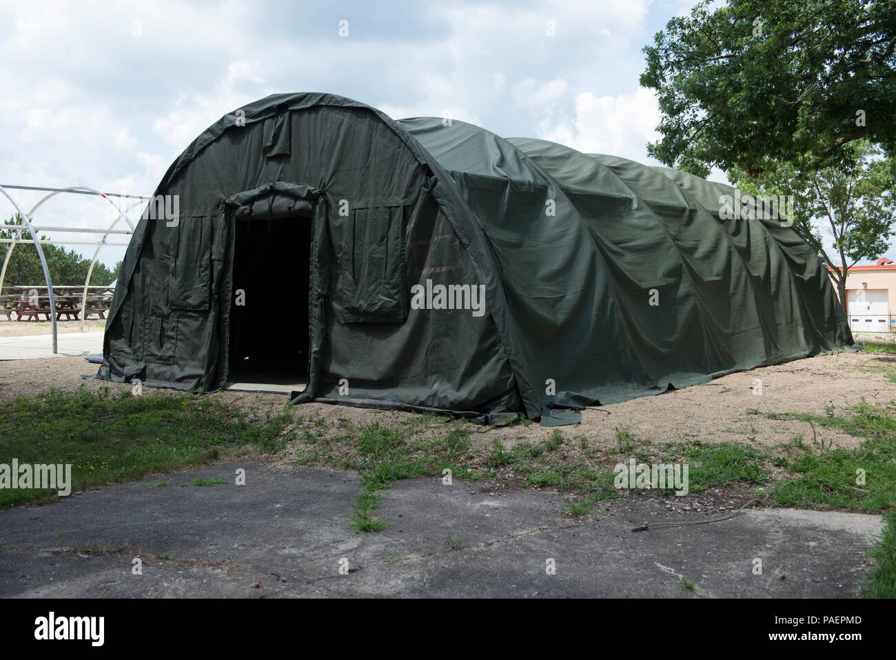 A tent located at Volk Field Air National Guard Base, Wis. The tent was ...