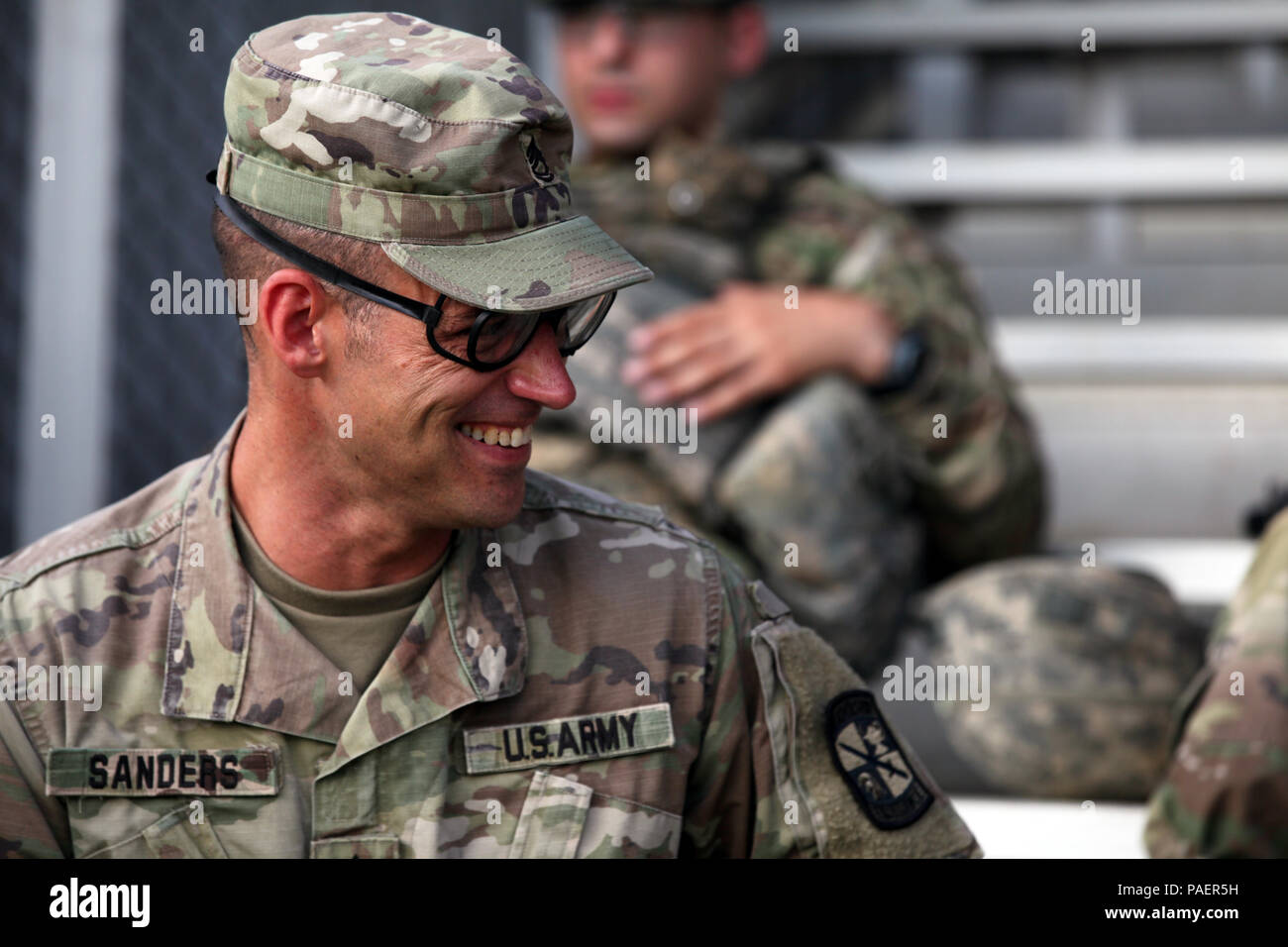 Sgt. 1st Class Matthew Sanders from The U.S. Army Cadet Command talks ...