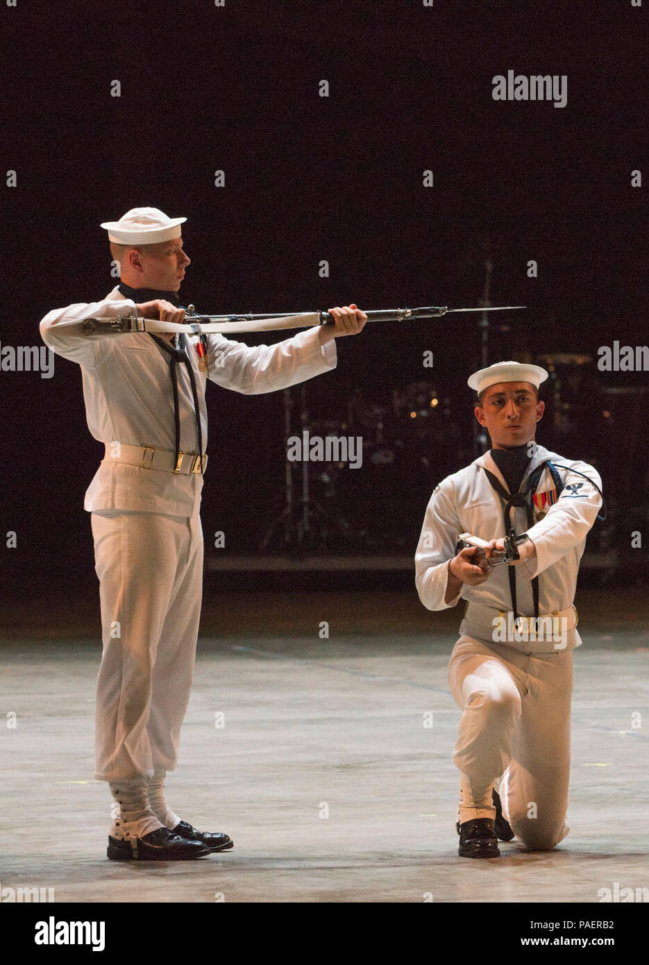 NORFOLK (April 29, 2017) Members of the U.S. Navy Ceremonial Guard ...