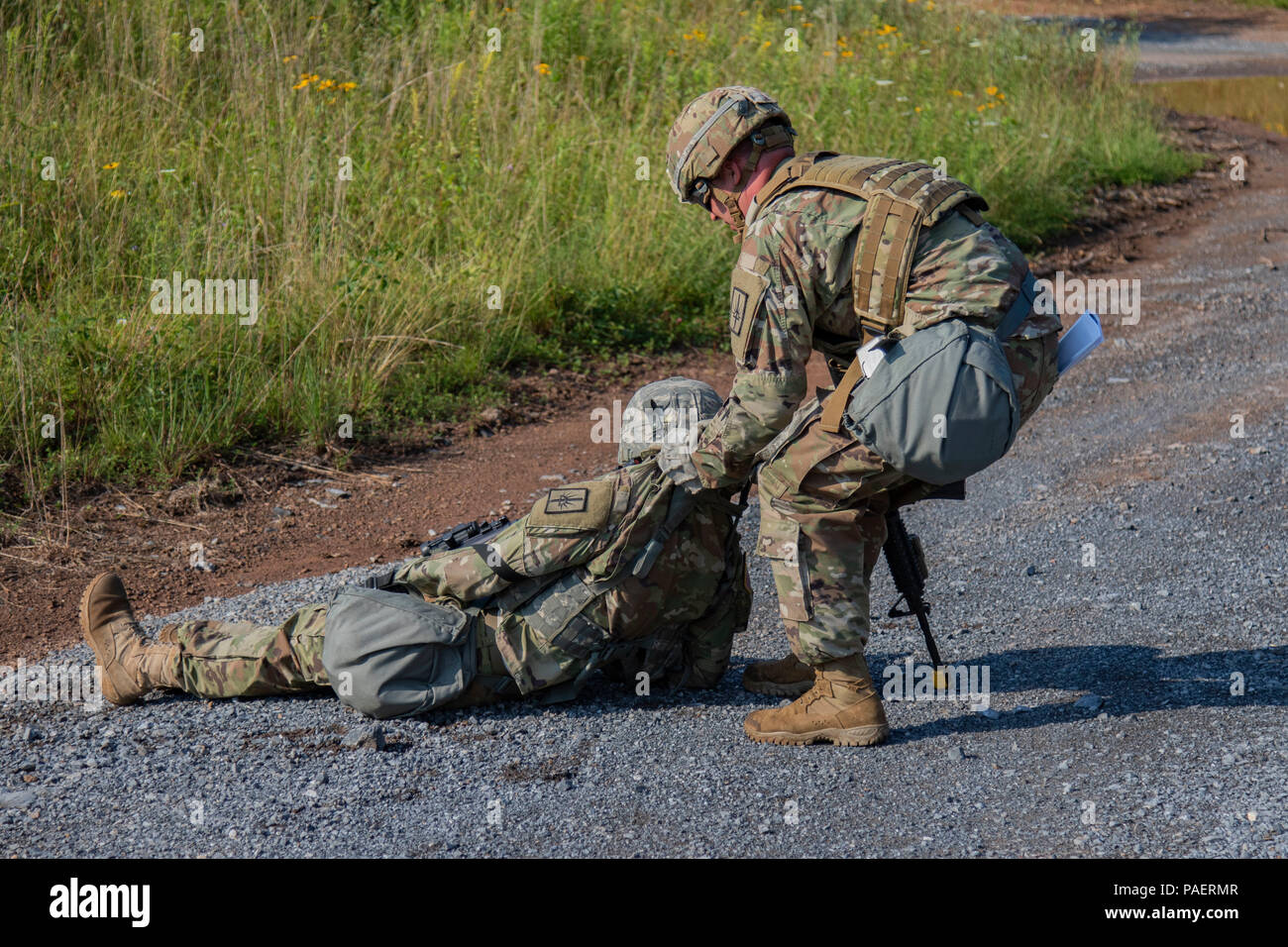 U.S. Army Staff Sgt. Erik Scheffer, a military police officer with the ...