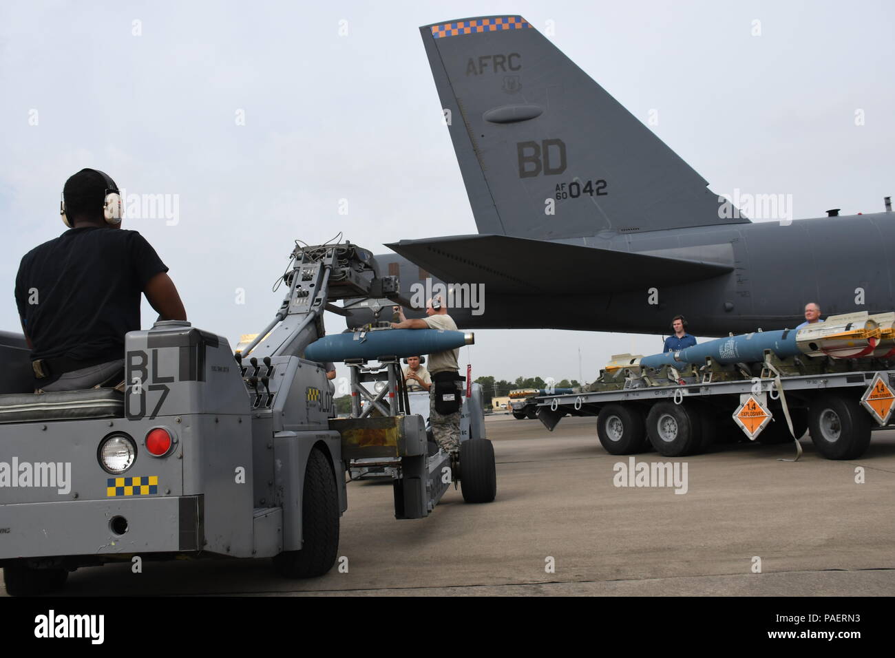 Airmen assigned to the 307th Aircraft Maintenance Squadron prepare to ...