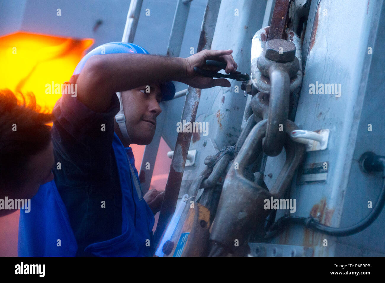 180717-N-MQ094-1280 At Sea (July 17, 2018) Boatswain's Mate Seaman ...