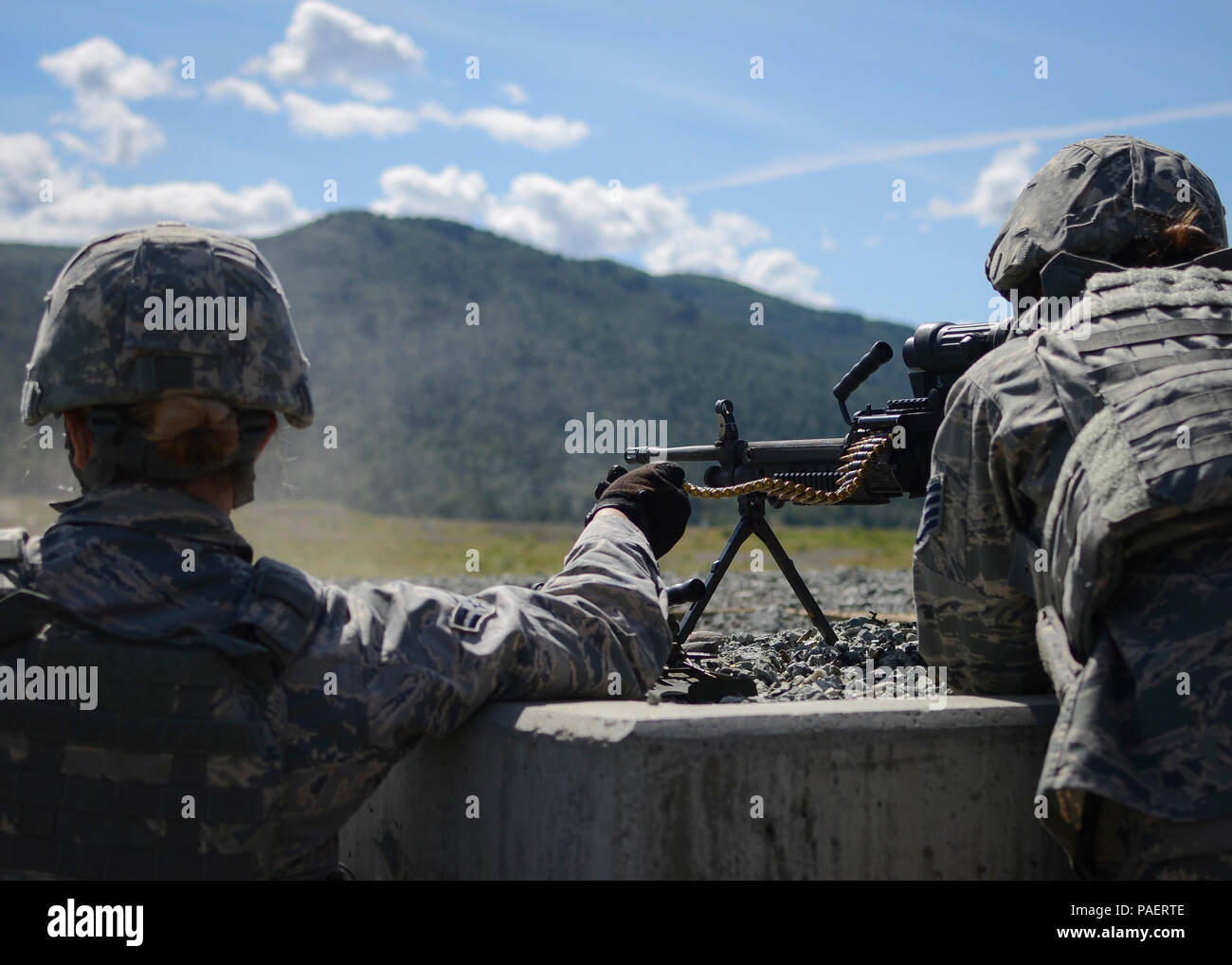 Security Forces Airmen from the 128th Air Refueling Wing, Wisconsin Air ...