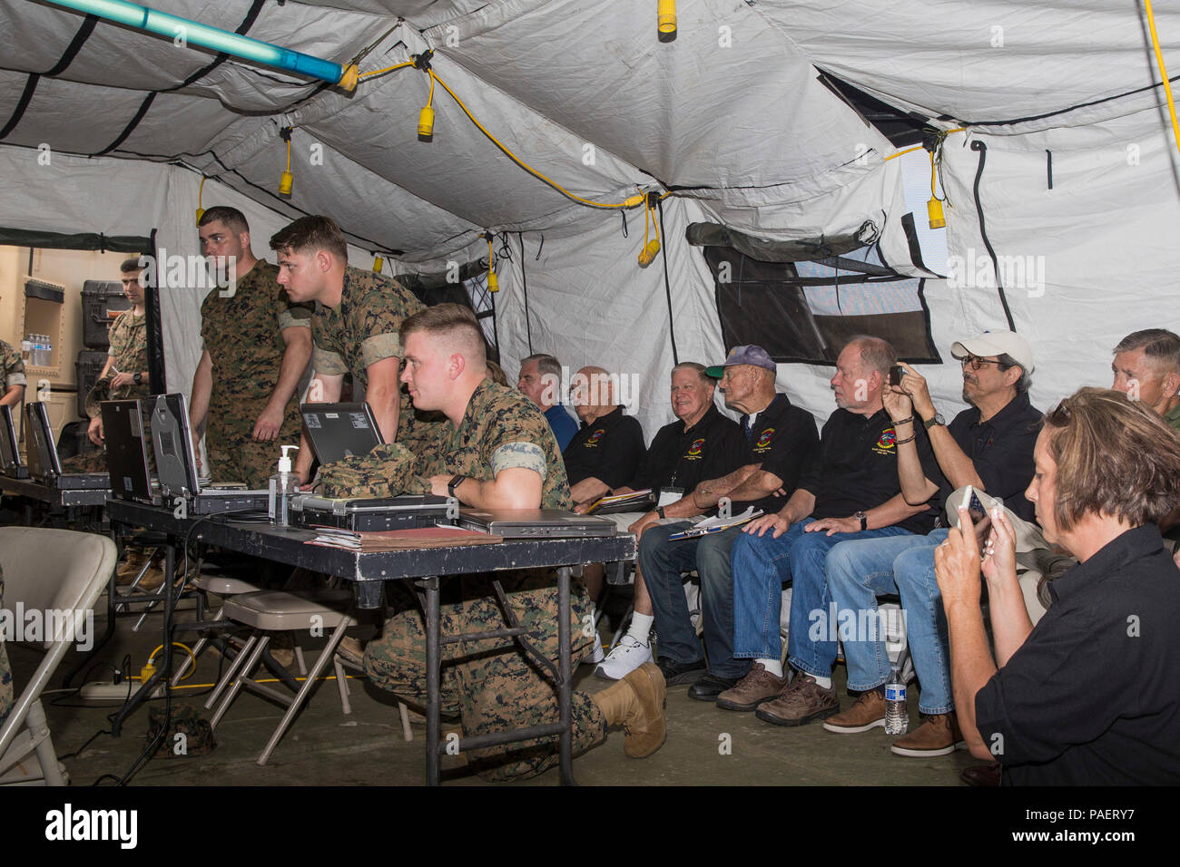 U.S. Marines with Marine Air Support Squadron 3 (MASS-3), Marine Air ...