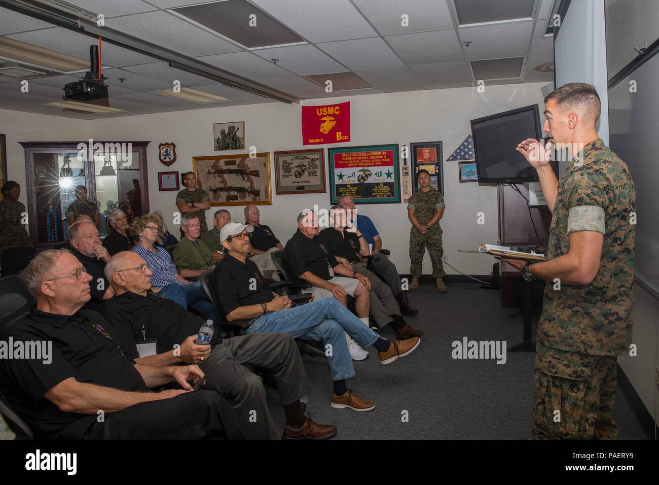 U.S. Marine Corps 1st Lt. Daniel Ecker, platoon commander, 2nd platoon ...