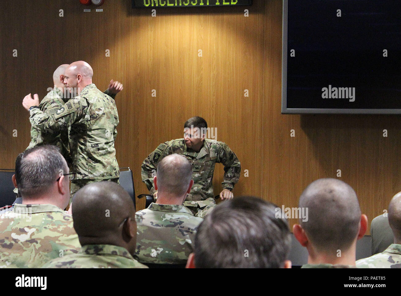 Lieutenant Colonel(LTC) Christopher M. Hanson, outgoing Commander of ...