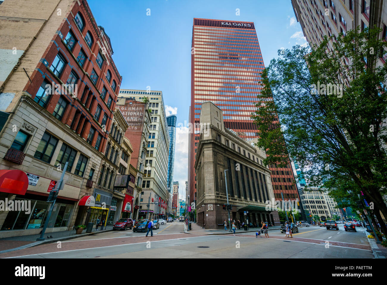 Modern buildings in downtown Pittsburgh, Pennsylvania Stock Photo - Alamy