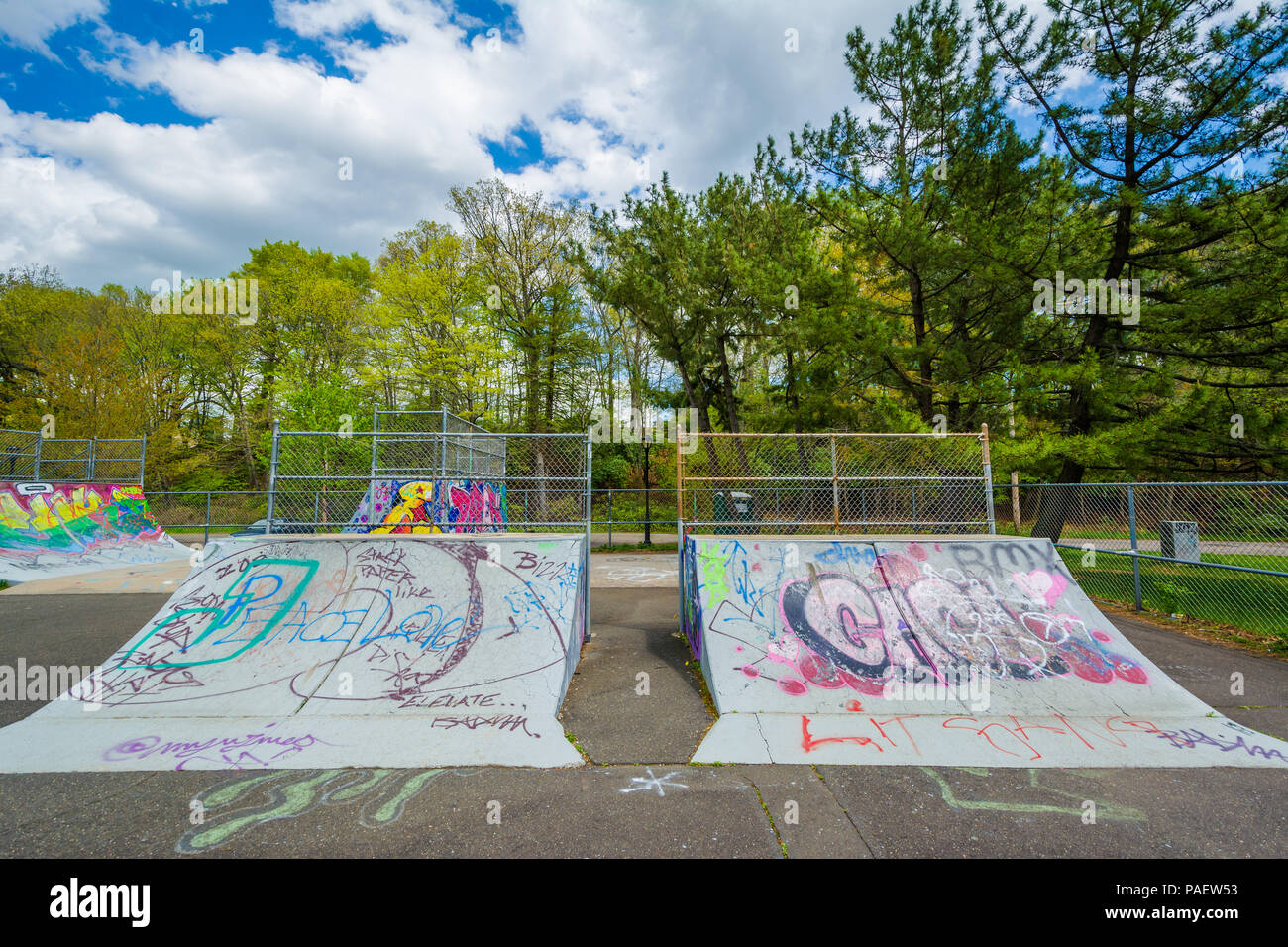 The Edgewood Skate Park, in New Haven, Connecticut Stock Photo - Alamy