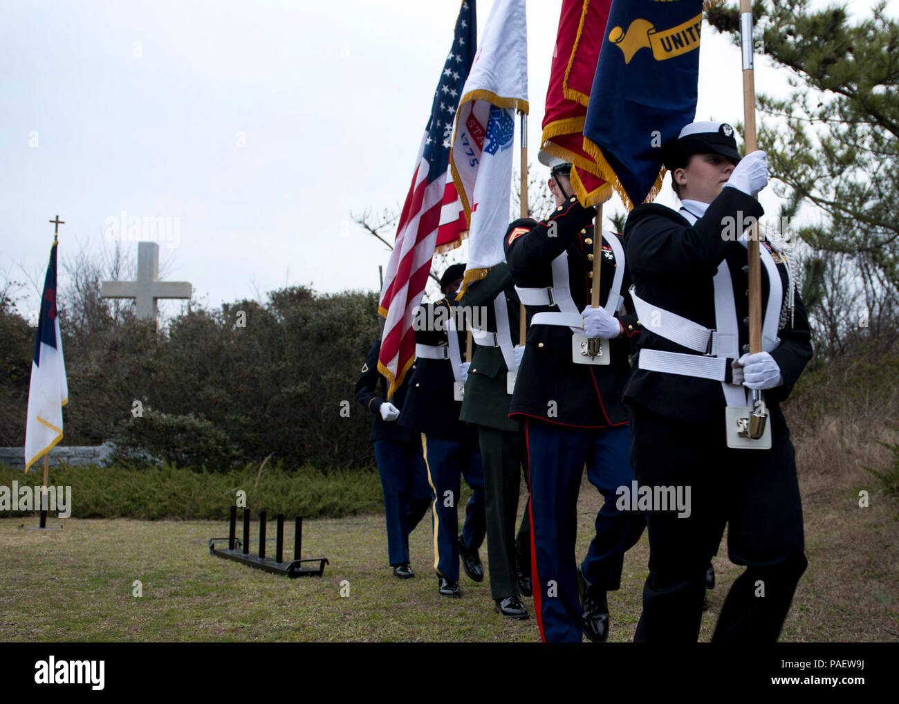 Joint armed forces color guard hi-res stock photography and images - Alamy