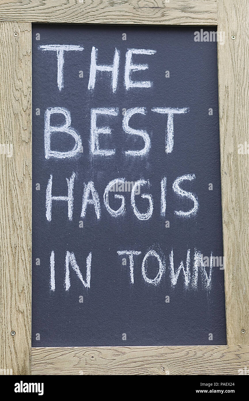 Haggis sign hi-res stock photography and images - Alamy