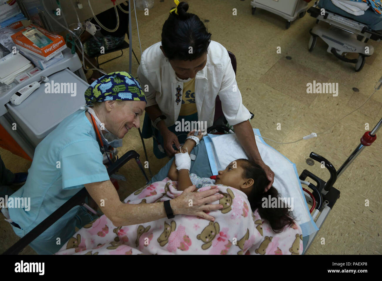 CARIBBEAN SEA (May 18, 2015) Dr. Judith Brill, a physician volunteering ...