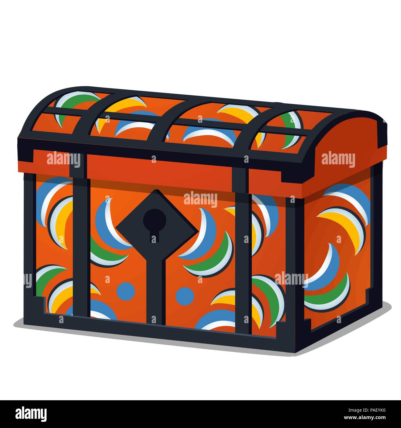 Cartoon Closed Treasure Chest