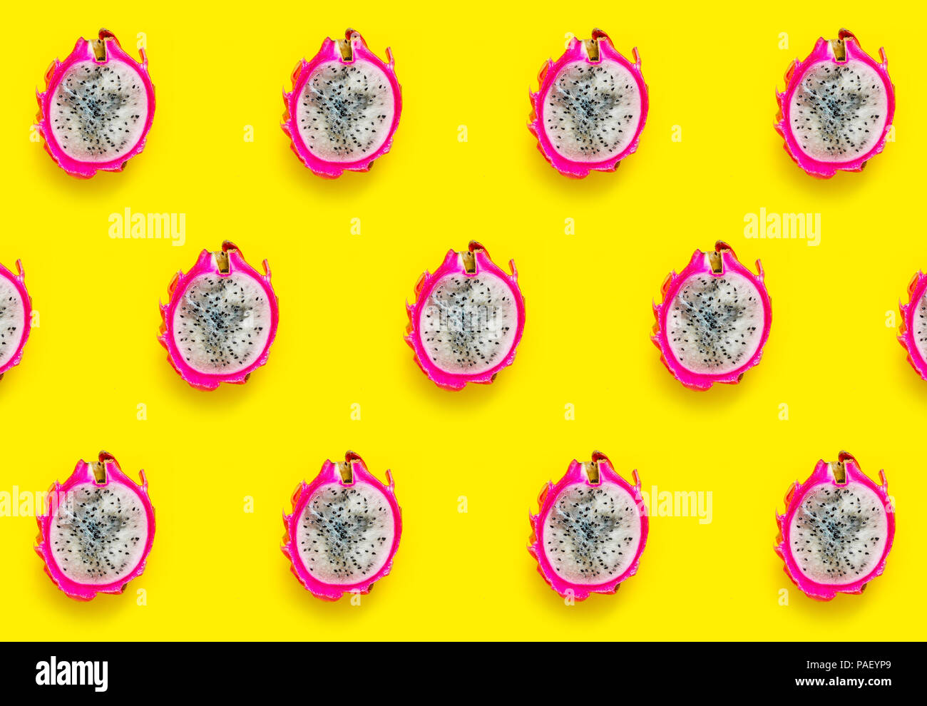 Dragon fruit pattern red Background Stock Photo - Alamy