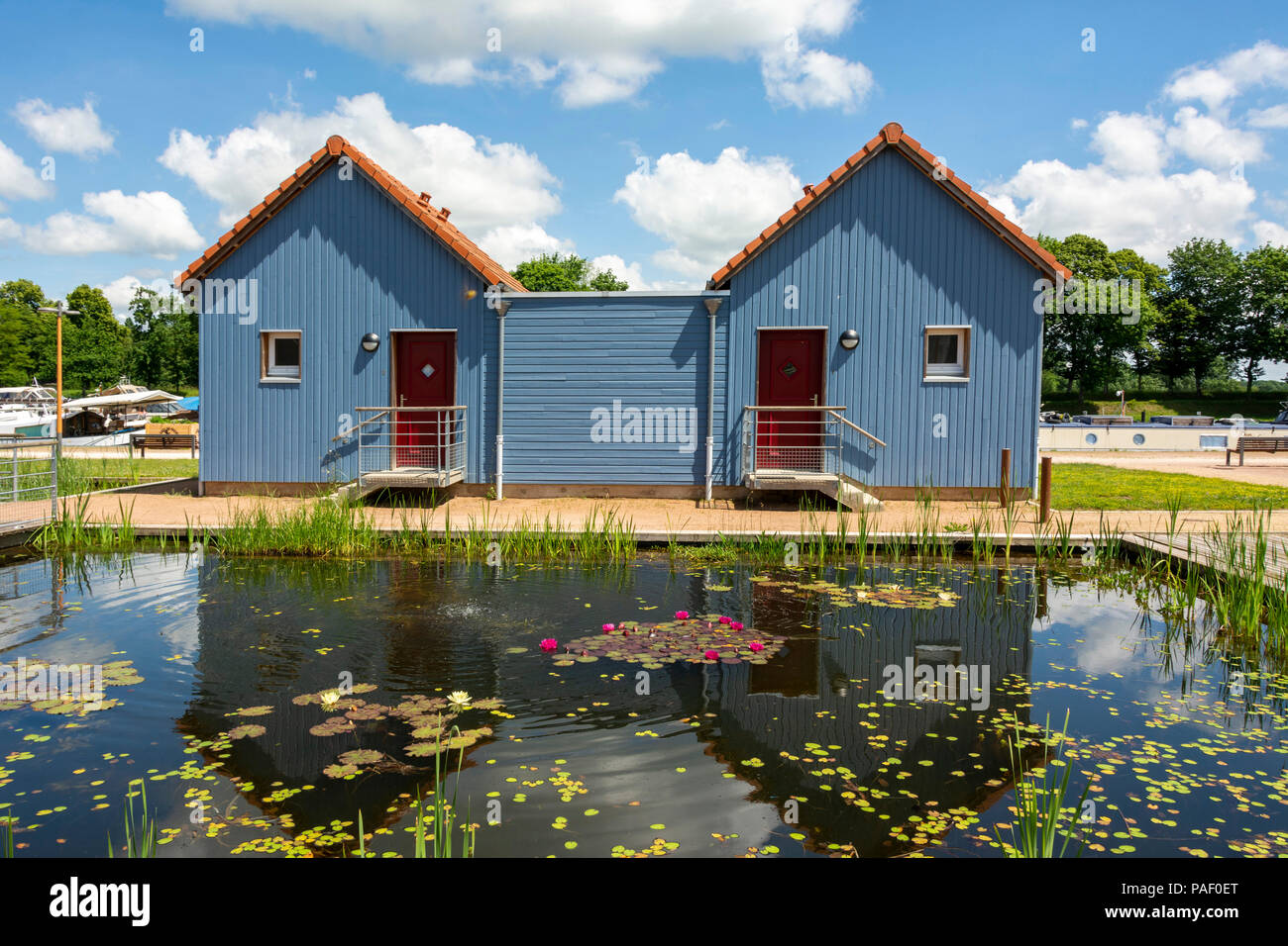 Decize, port village, holiday cottages of Marc Perrin architect, Nievre ...