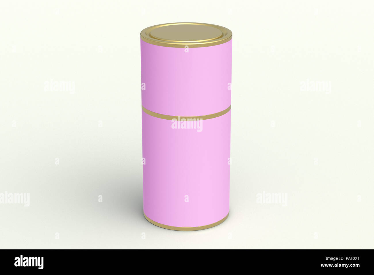 Blank closed pink tube container packaging on white background. Include ...
