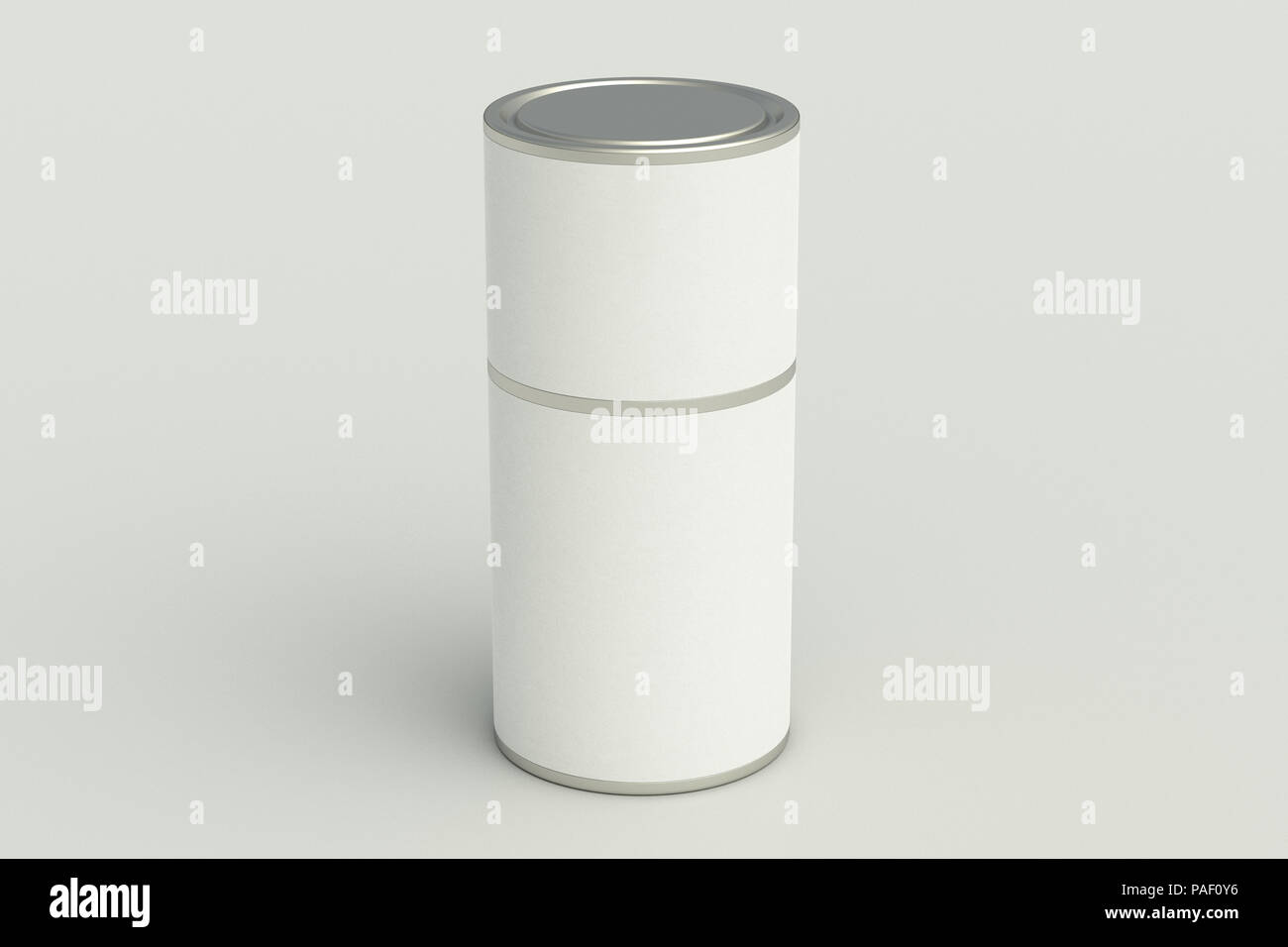 Blank closed white tube container packaging on white background ...