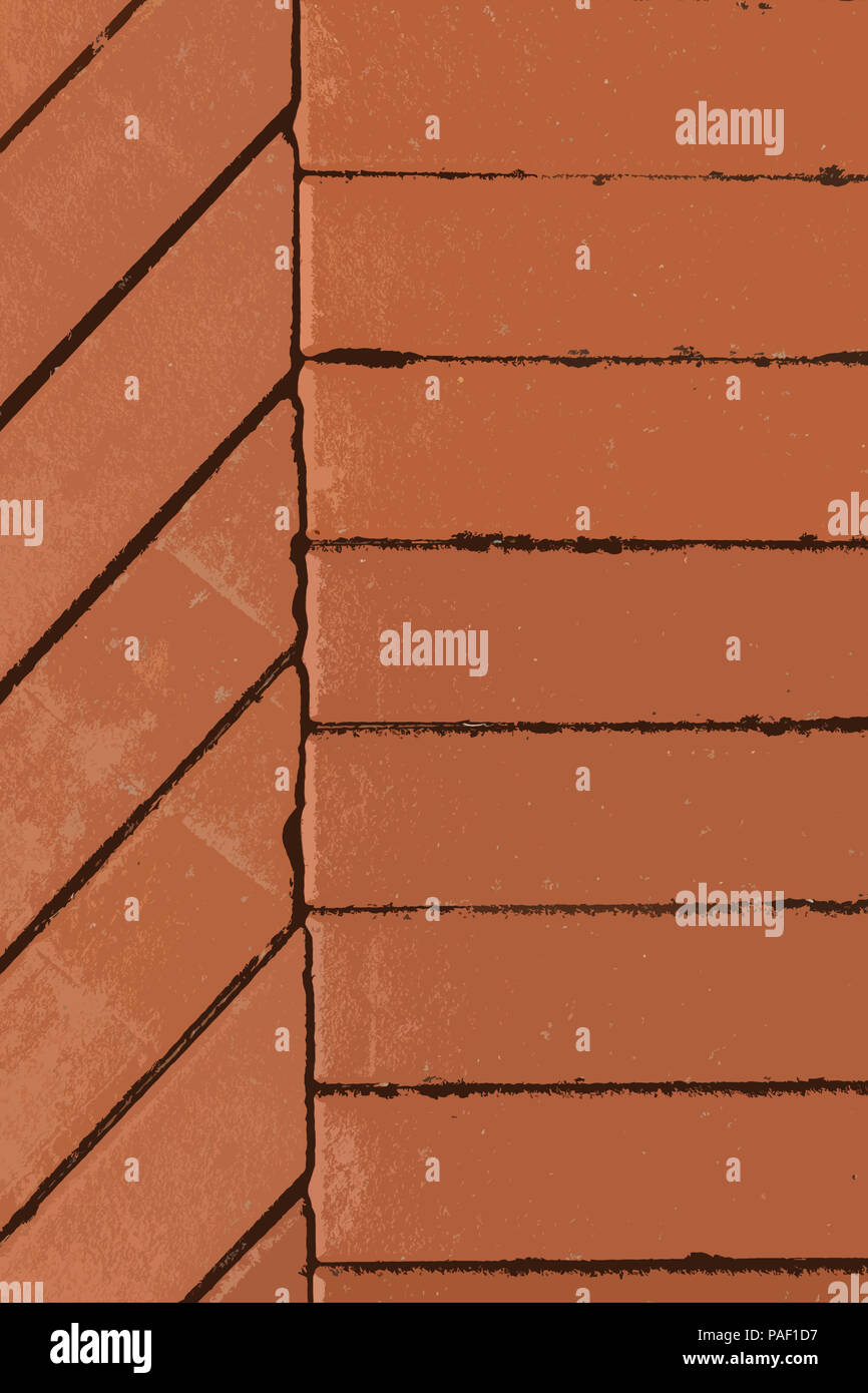 Red narrow horizontal and diagonal animated bricks background vertical ...