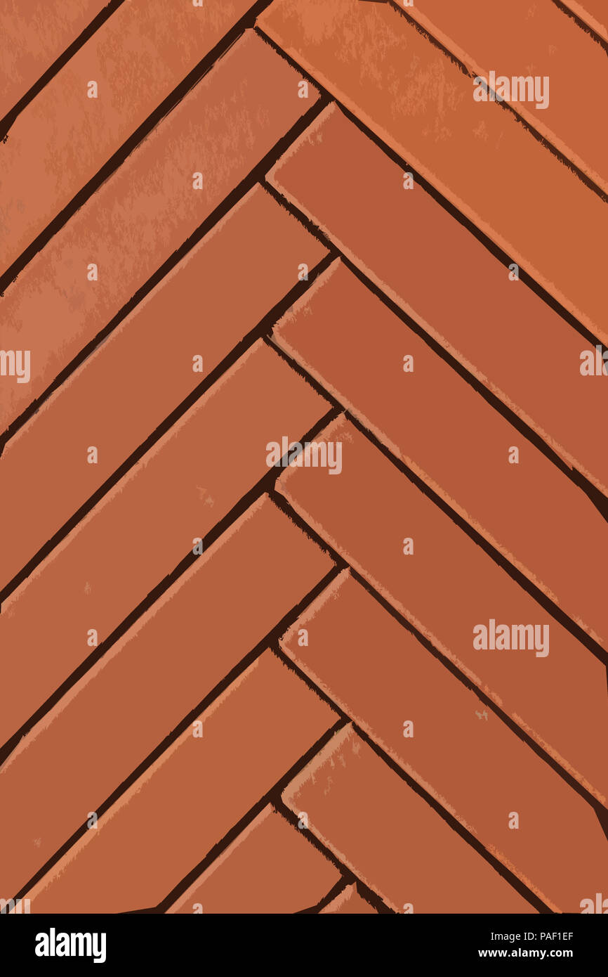 Red narrow animated bricks herringbone pattern background animated ...