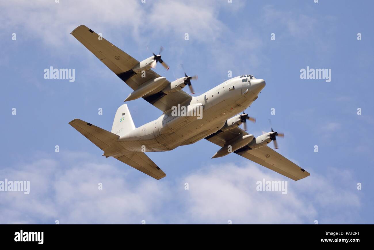 Swedish Air Force Lockheed C-130 Hercules - RIAT 2018 Stock Photo - Alamy