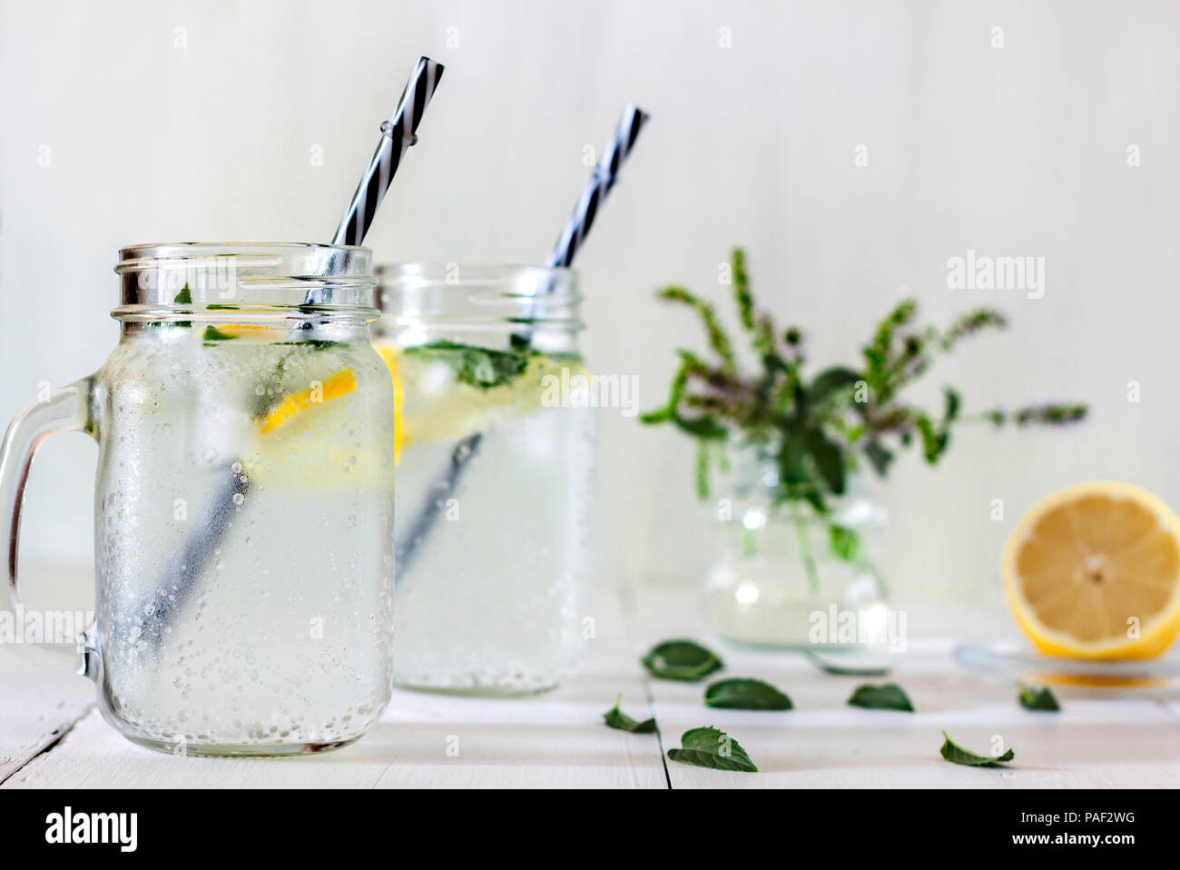 Cool lemon drink Stock Photo - Alamy