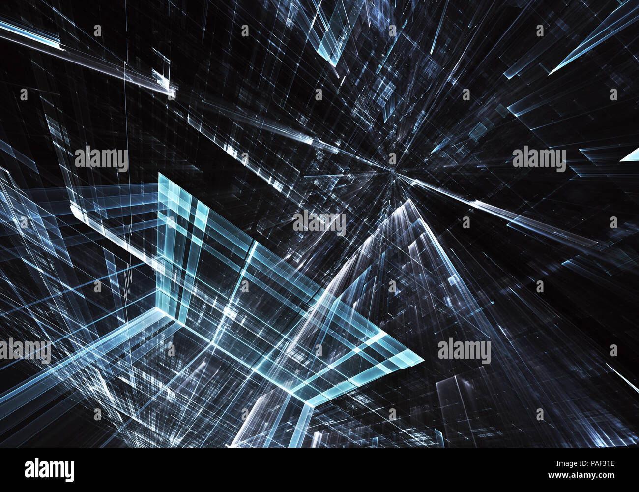 Abstract technology 3D illustration Stock Photo - Alamy