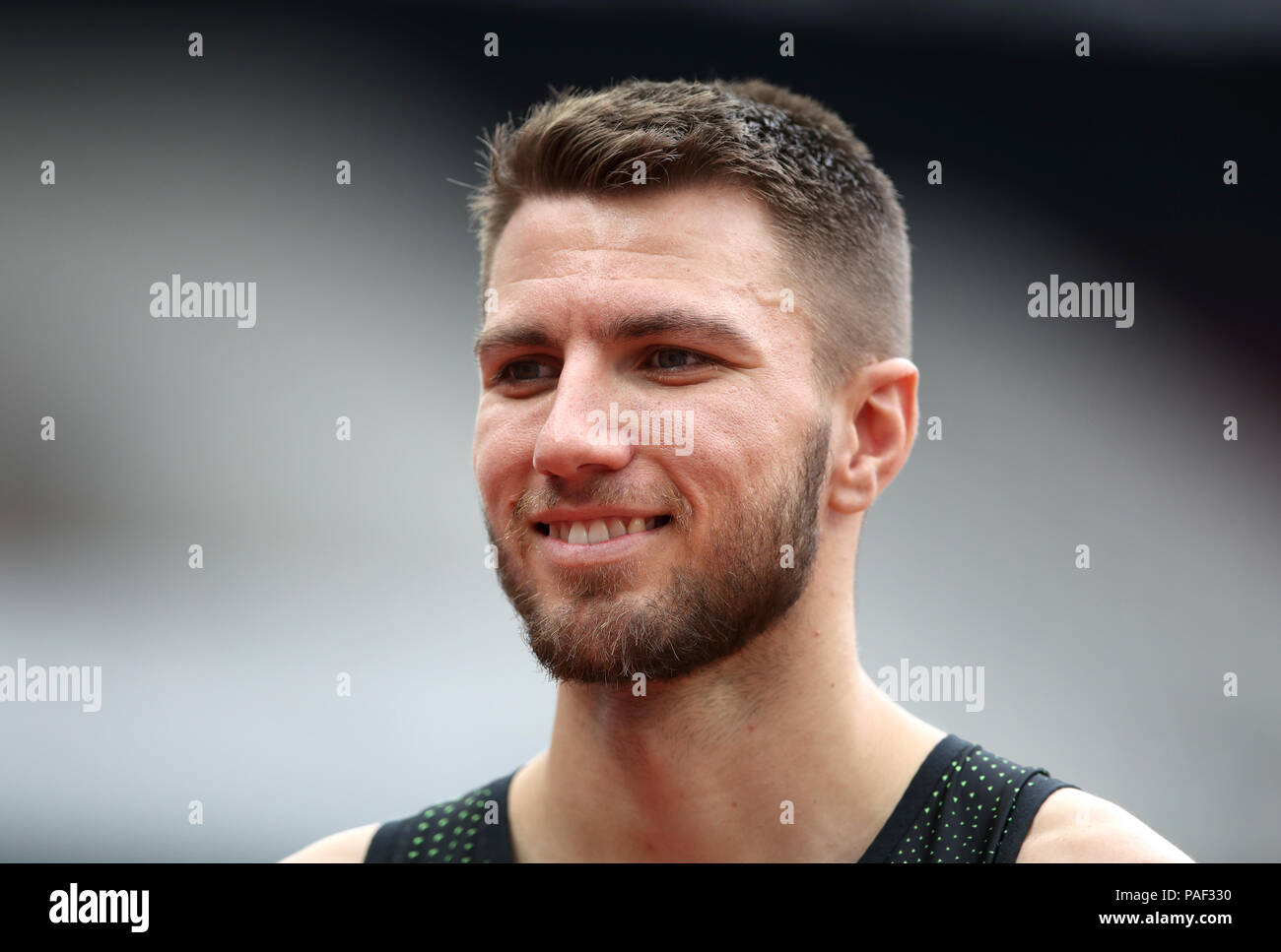 Great Britain's Andrew Pozzi after Men's 110m hurdle during day two of ...