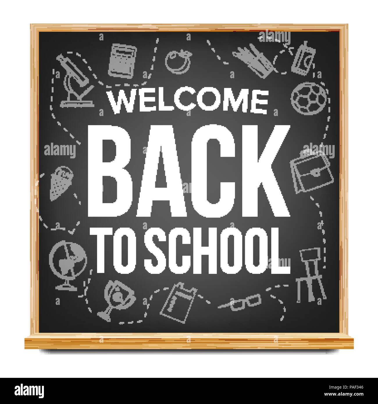 Animation welcome back school icons hi-res stock photography and images ...