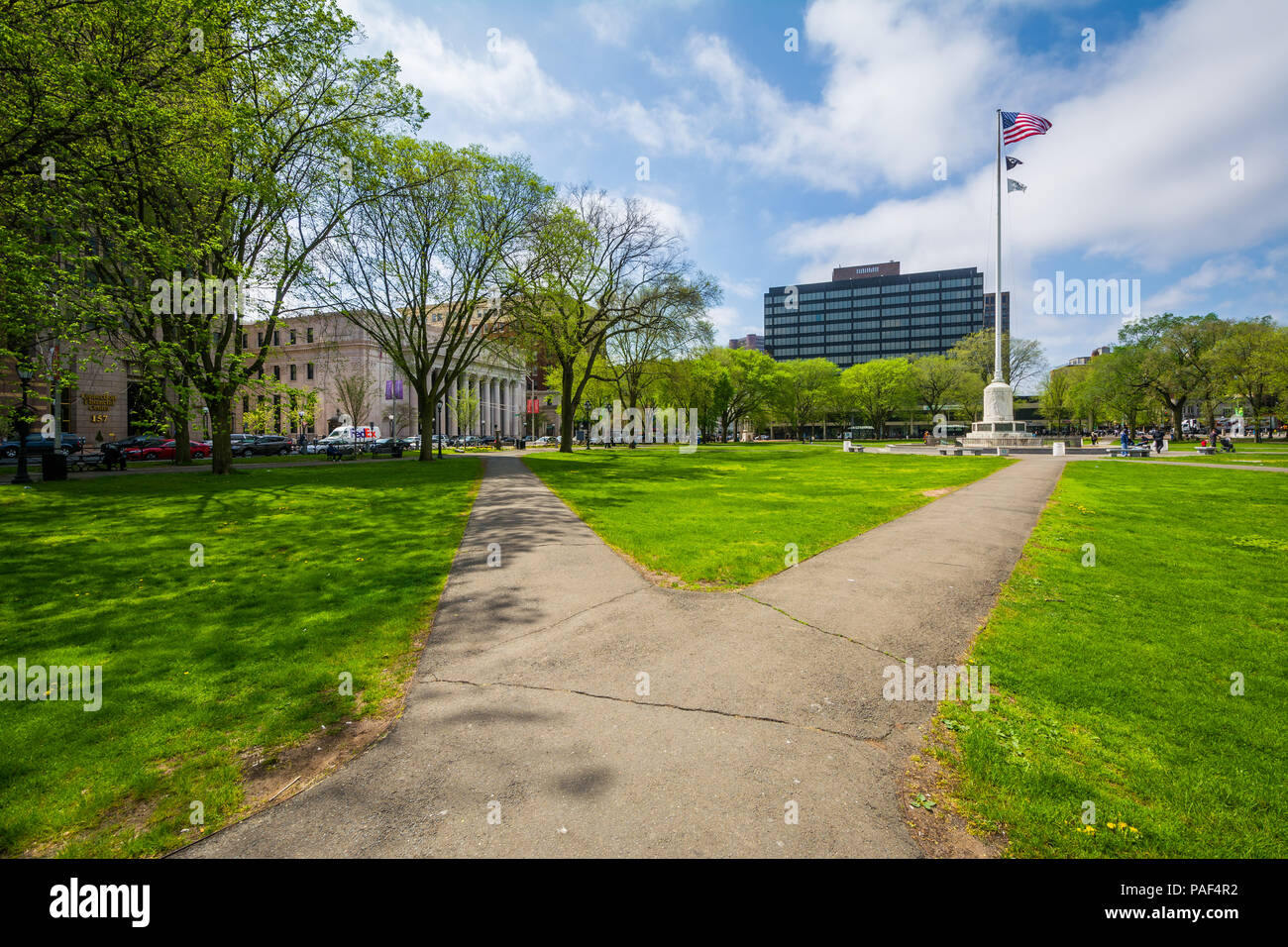 The New Haven Green, in New Haven, Connecticut Stock Photo - Alamy