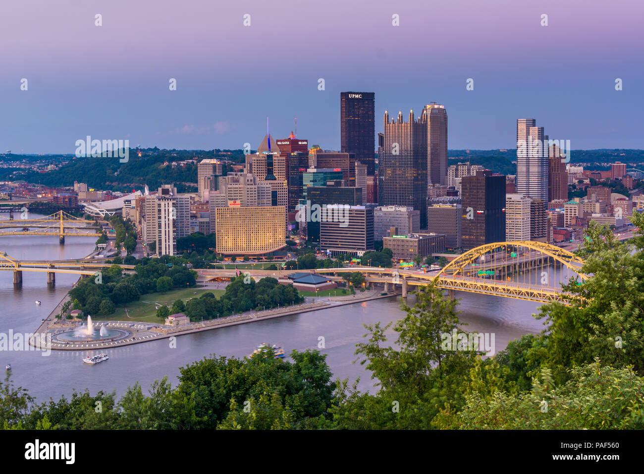 Pittsburgh sunset hi-res stock photography and images - Alamy