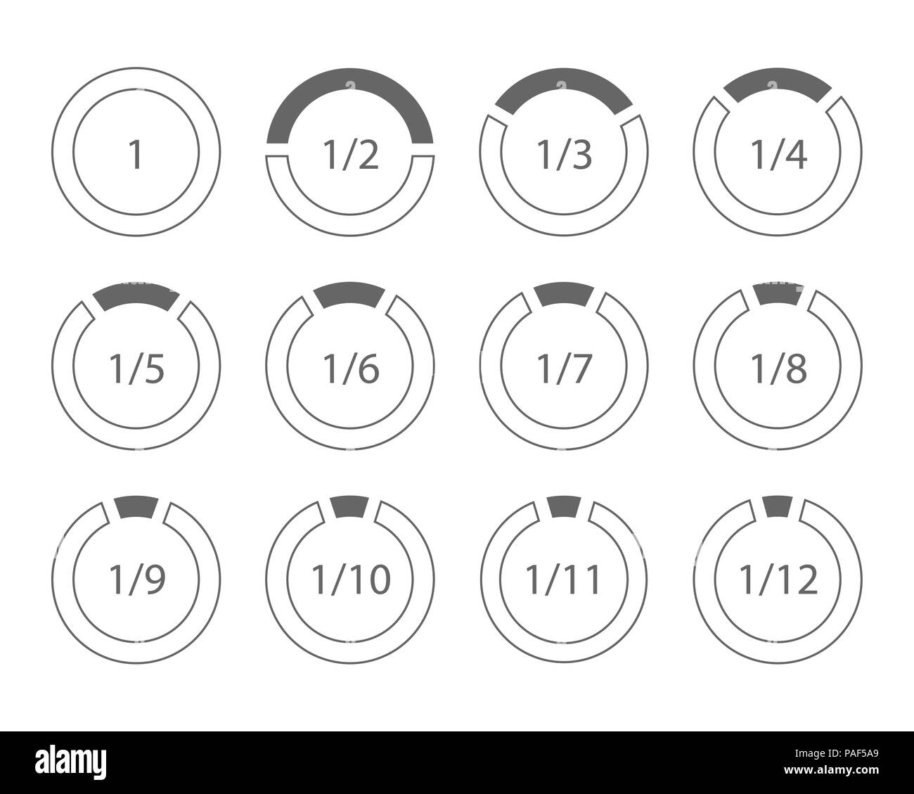 Arithmetic fractions Stock Vector Images - Alamy
