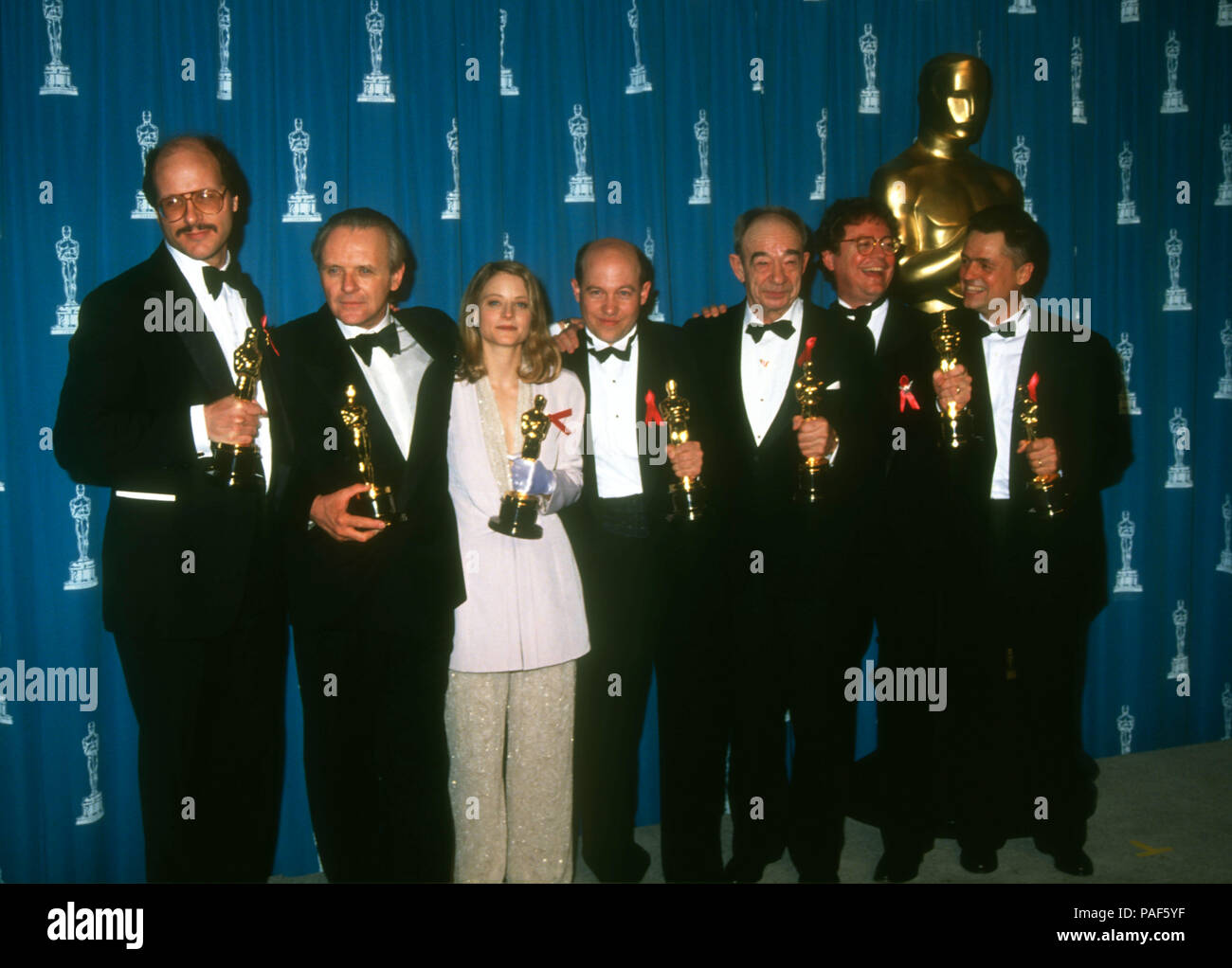 LOS ANGELES, CA - MARCH 30: Actor Anthony Hopkins actress Jodie Foster ...