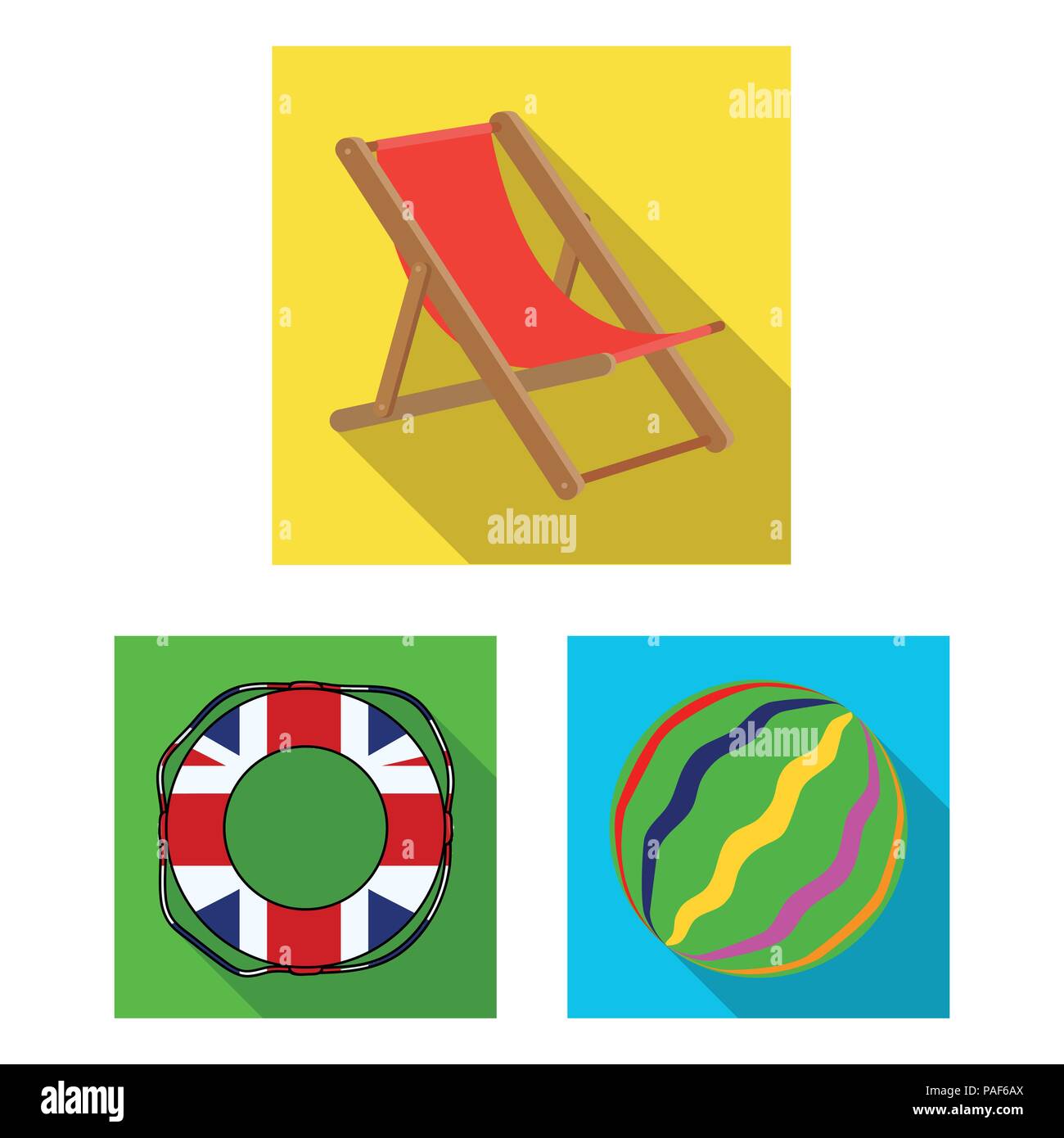 Multicolored swimming circle flat icons in set collection for design ...
