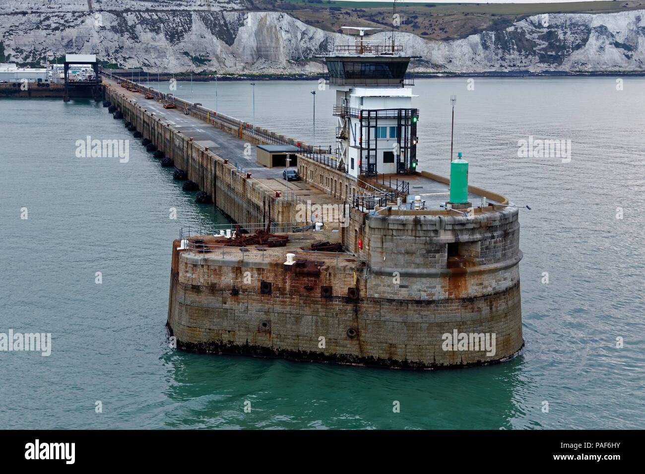 White Cliffs of Dover. The Port of Dover Stock Photo - Alamy