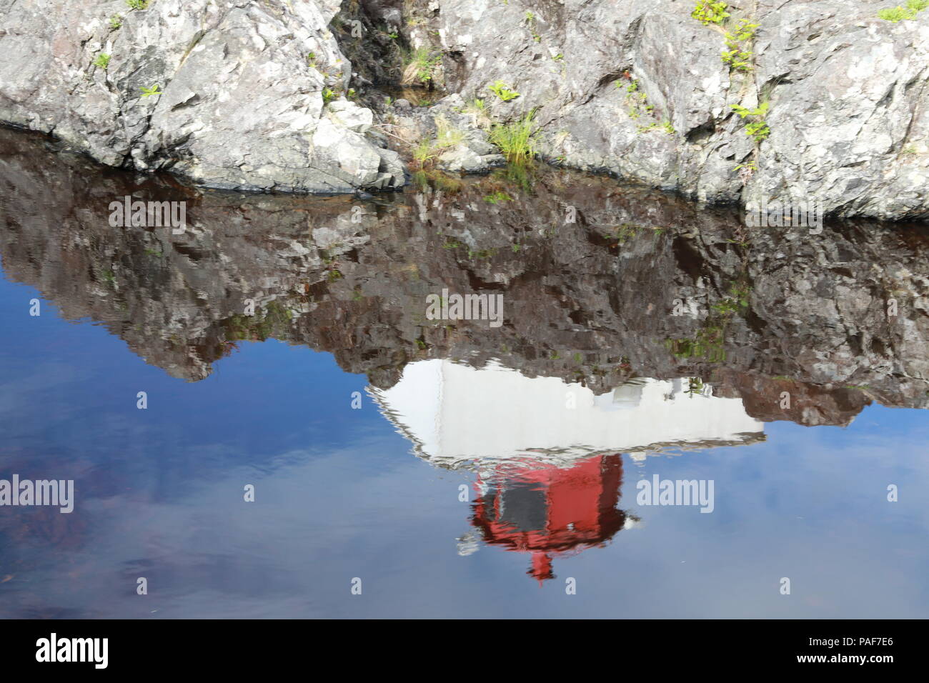 Amphitrite Point Lighthouse near Uclulelet, Vancouver island, British ...