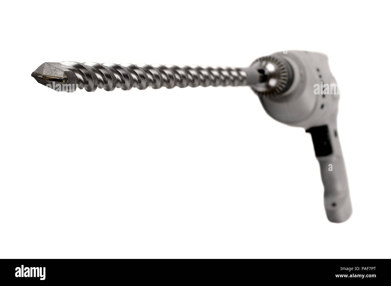 photo big perforator with stone drill, on white background, isolated ...