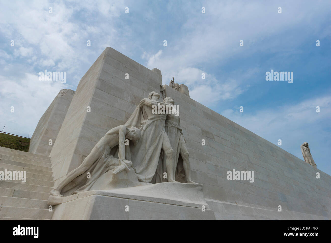 Vimy Ridge, France. The Canadian National WWI memorial, dedicated to ...