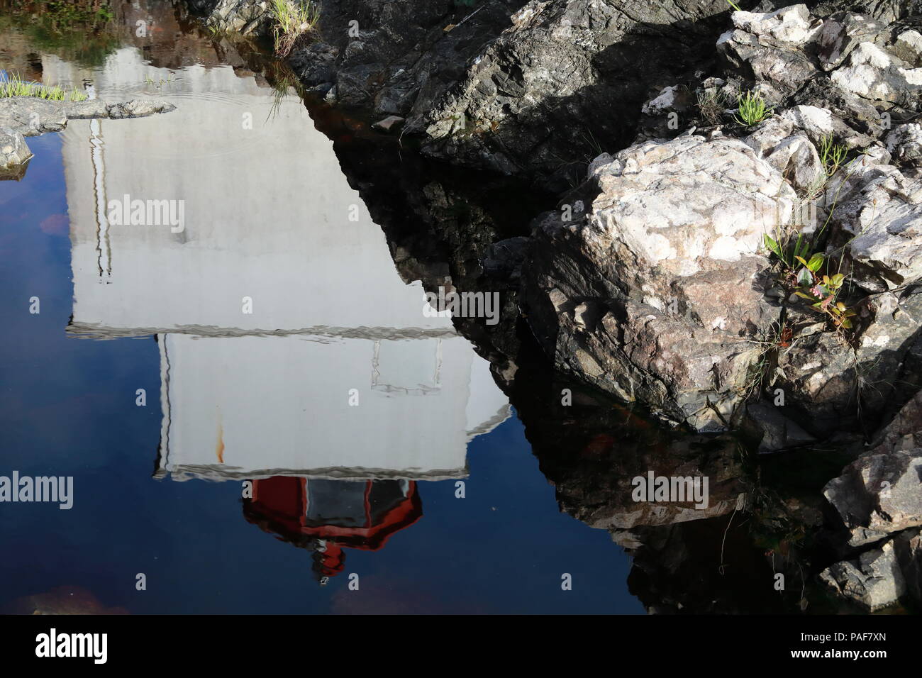 Amphitrite Point Lighthouse near Uclulelet, Vancouver island, British ...