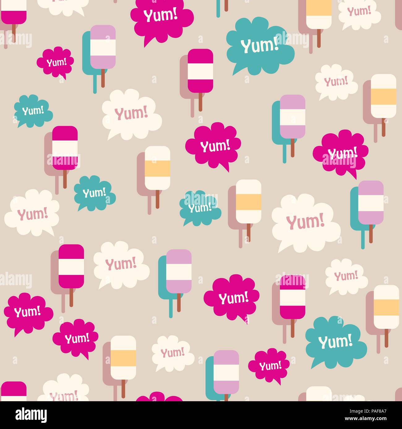 Waffle sweet cones pattern Stock Vector Images - Alamy
