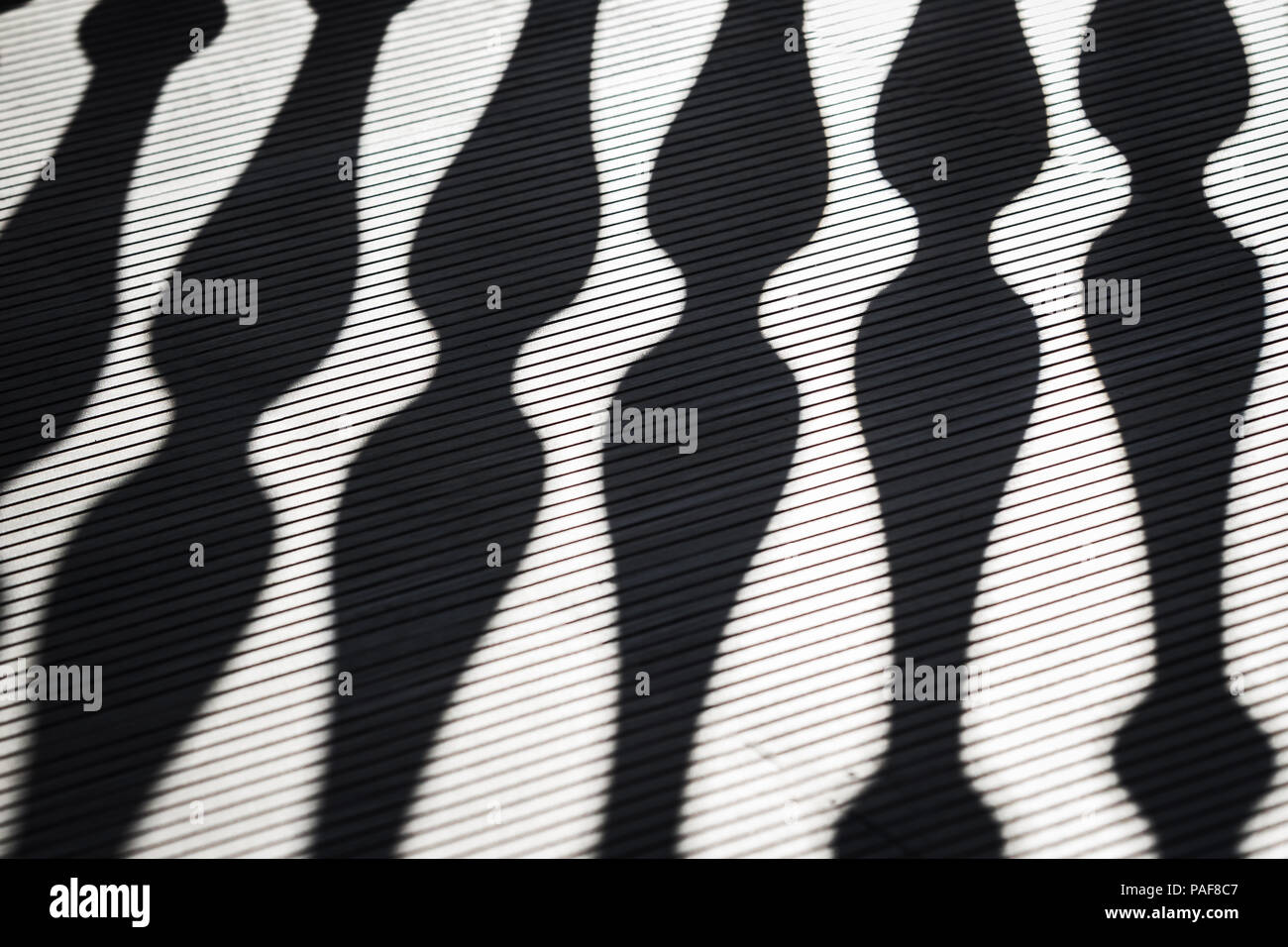 Texture with unusual interesting shadows from the old fence Stock Photo ...