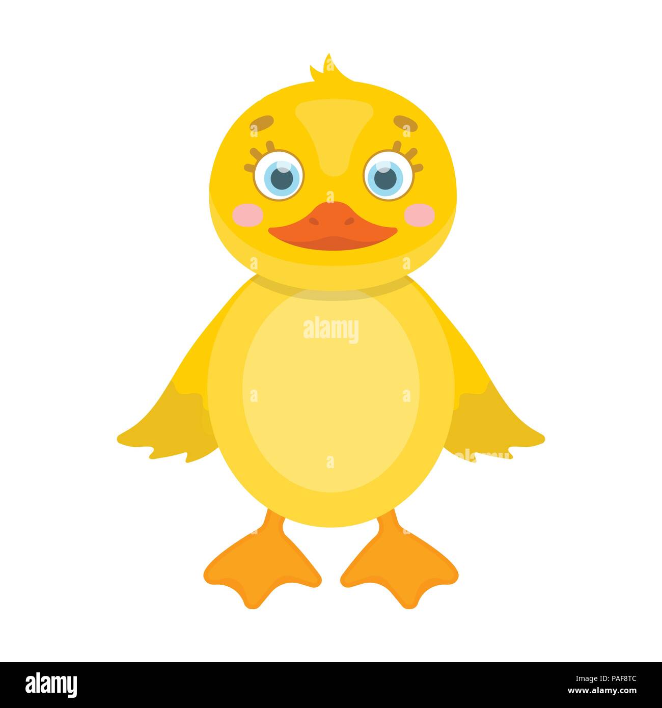 Duckling, single icon in cartoon style.Duckling, vector symbol stock ...
