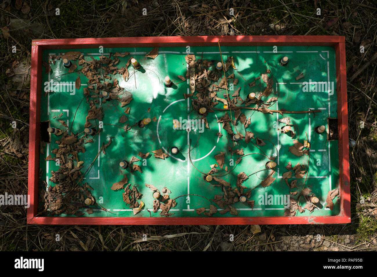 Old table soccer hi-res stock photography and images - Alamy