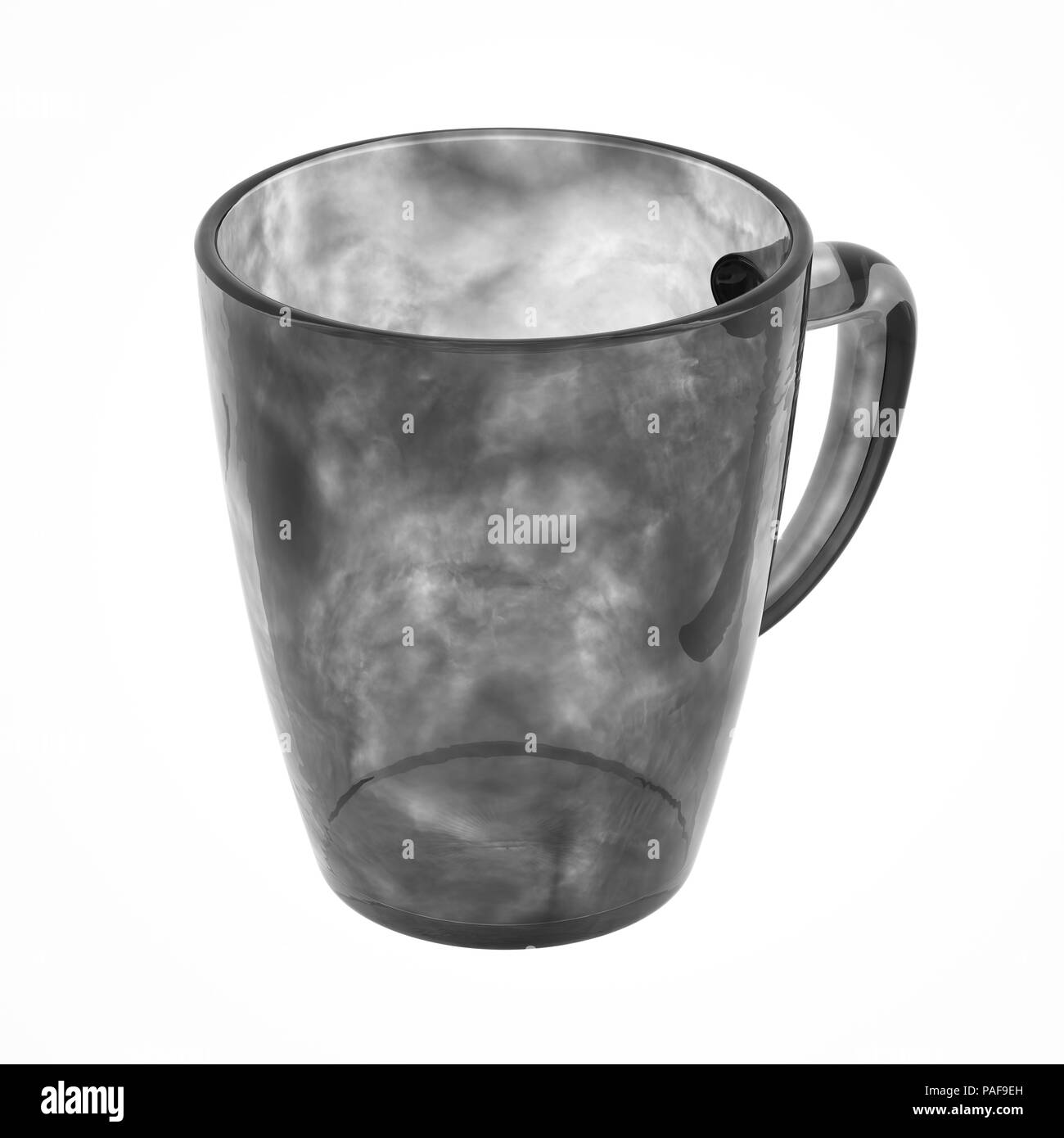 Empty glass mug isolated on white Stock Photo - Alamy