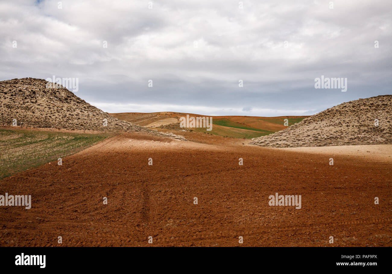 Autumn plowed field landscape in rurral areas of Turkey Stock Photo - Alamy