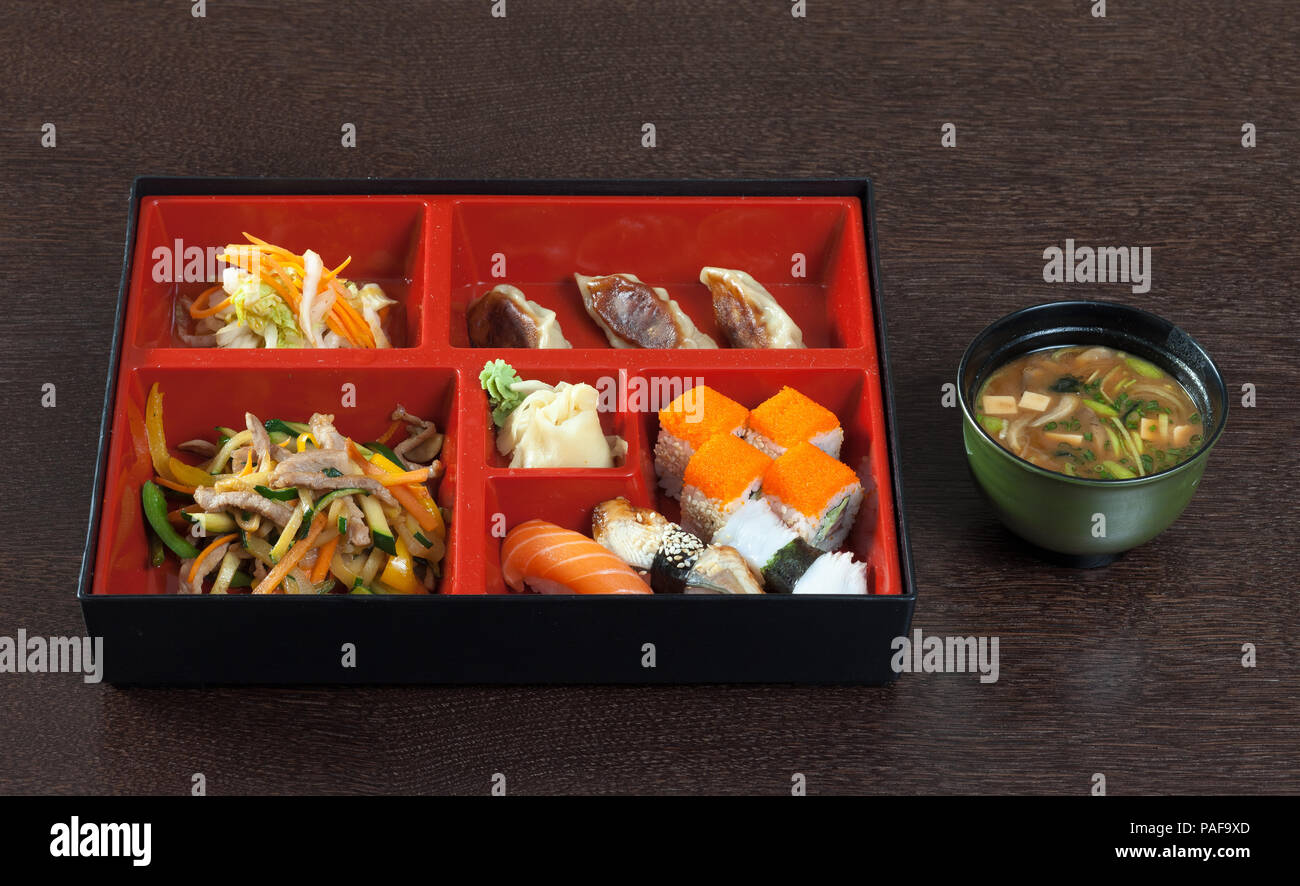 Menu bento hi-res stock photography and images - Alamy
