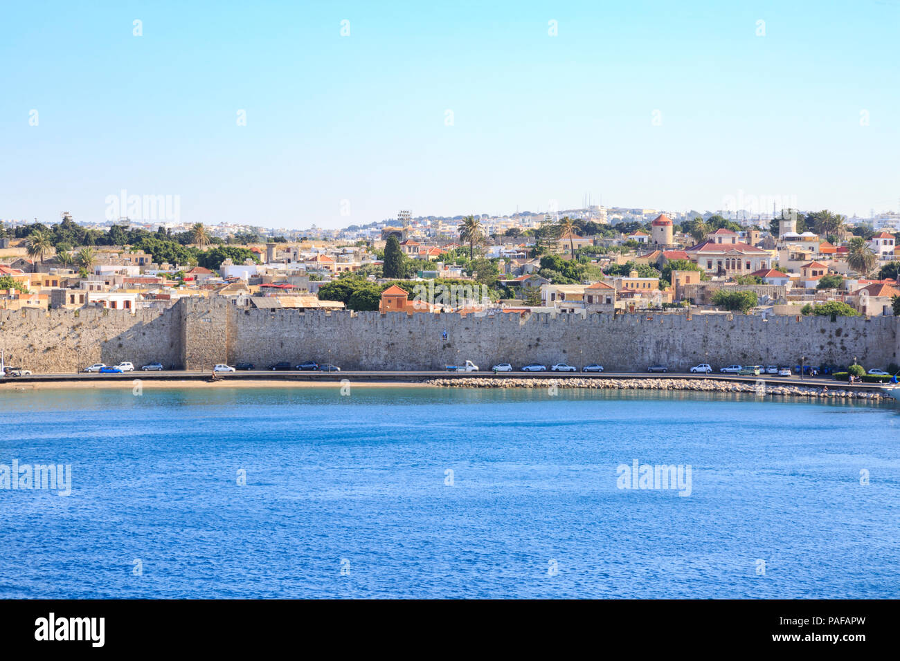 Area between st virgin gate and marine gate in old town Rhodes ...