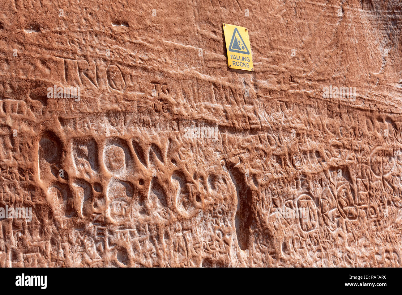 Sidmouth, Devon, England, UK. The Triassic red cliffs on the Wessex ...