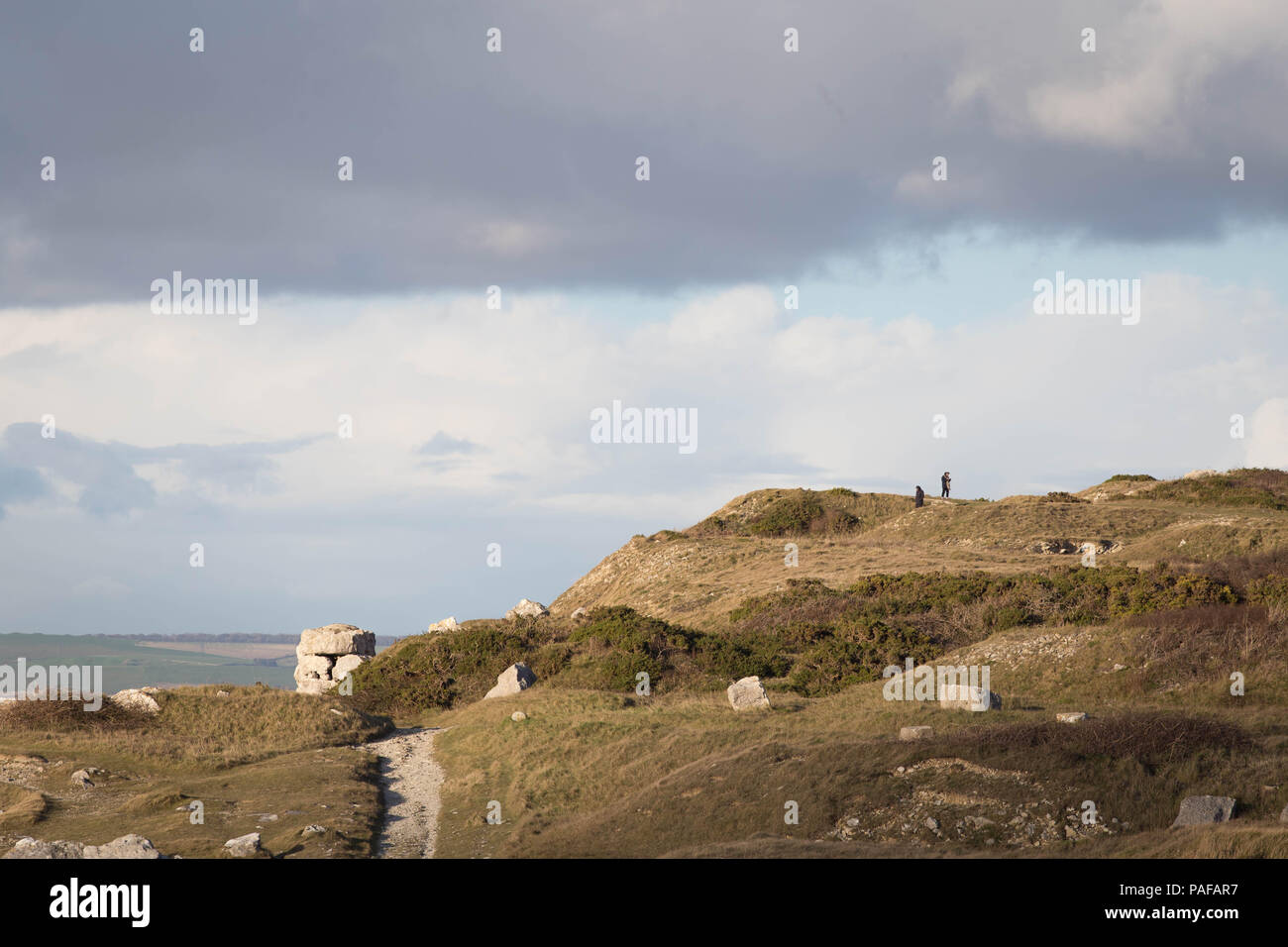 Views from a look out point on the Isle of Portland Stock Photo - Alamy