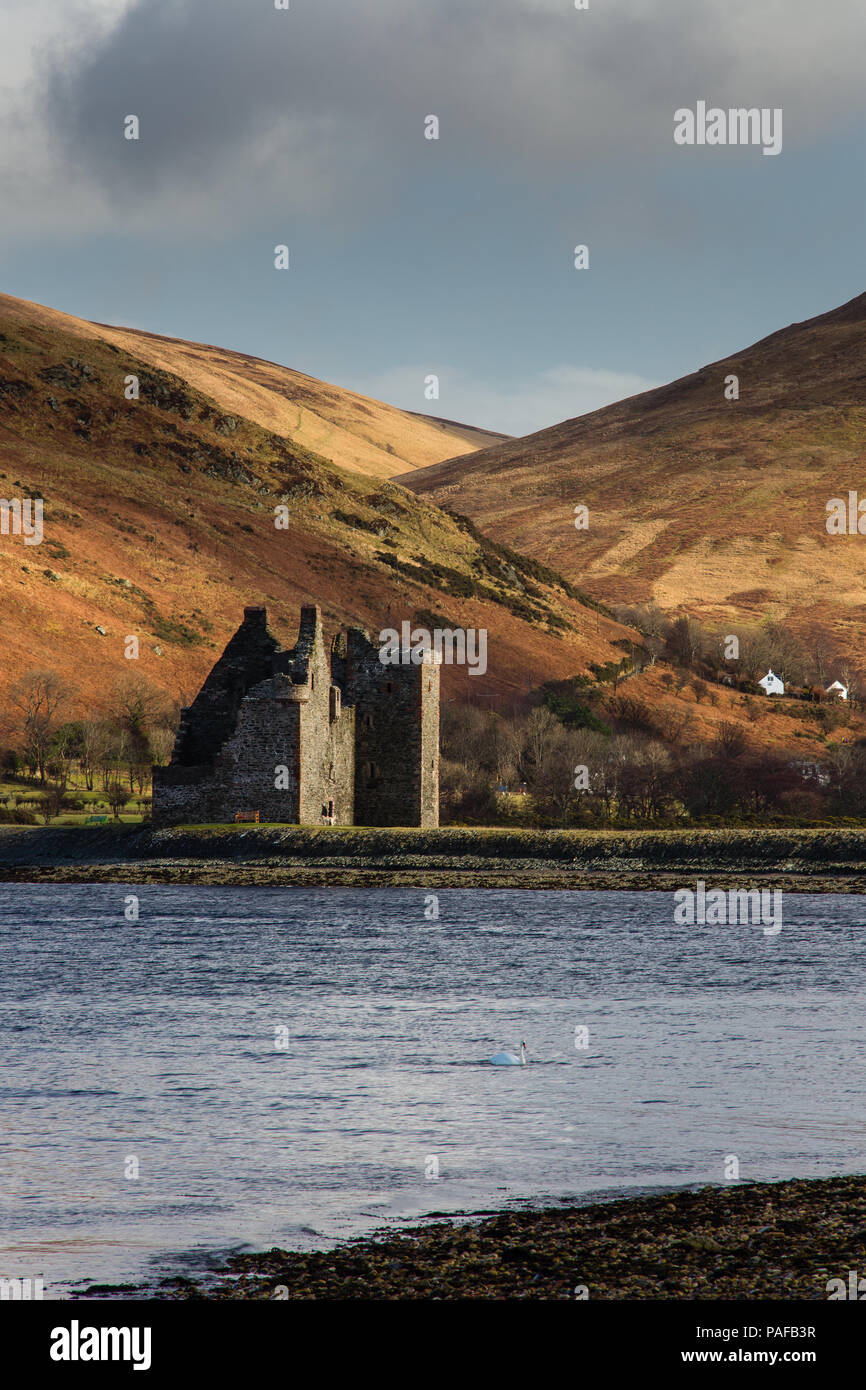 Lochranza castle - Isle of Arran Stock Photo - Alamy
