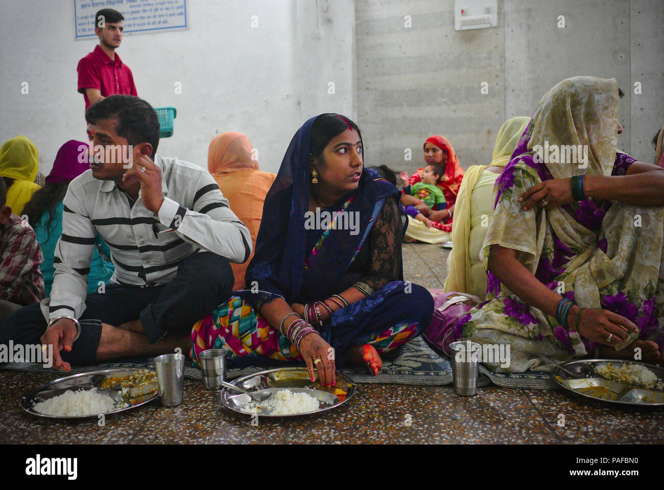 A smaller langar, the community kitchen of sikh temples, where meals ...
